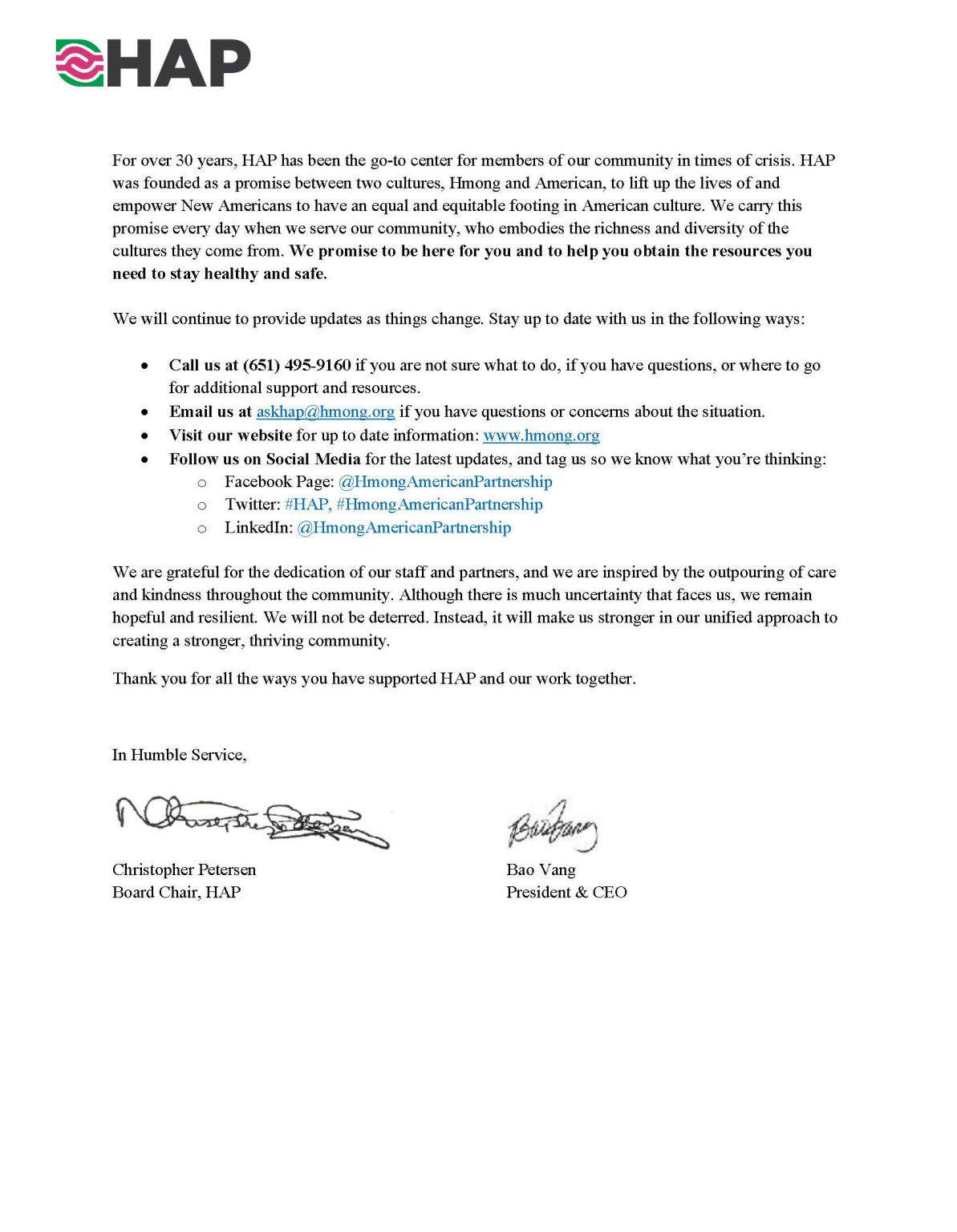 HAP Letter to the Community_Coronavirus March 2020_Page_2 - Hmong ...